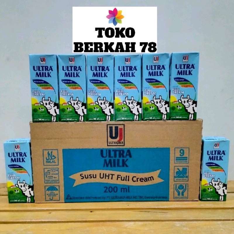 Jual Susu Ultra Milk Full Cream 200 Ml ( 1 Karton ) Di Seller Toko Berkah 78 - Tugu, Kota Depok ...