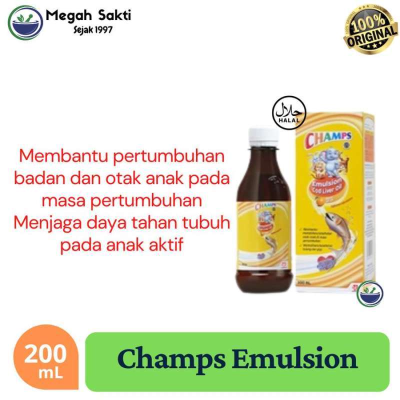 Jual Champs Emulsion 200 Ml - Vitamin Pertumbuhan Tulang Dan Gigi Anak ...