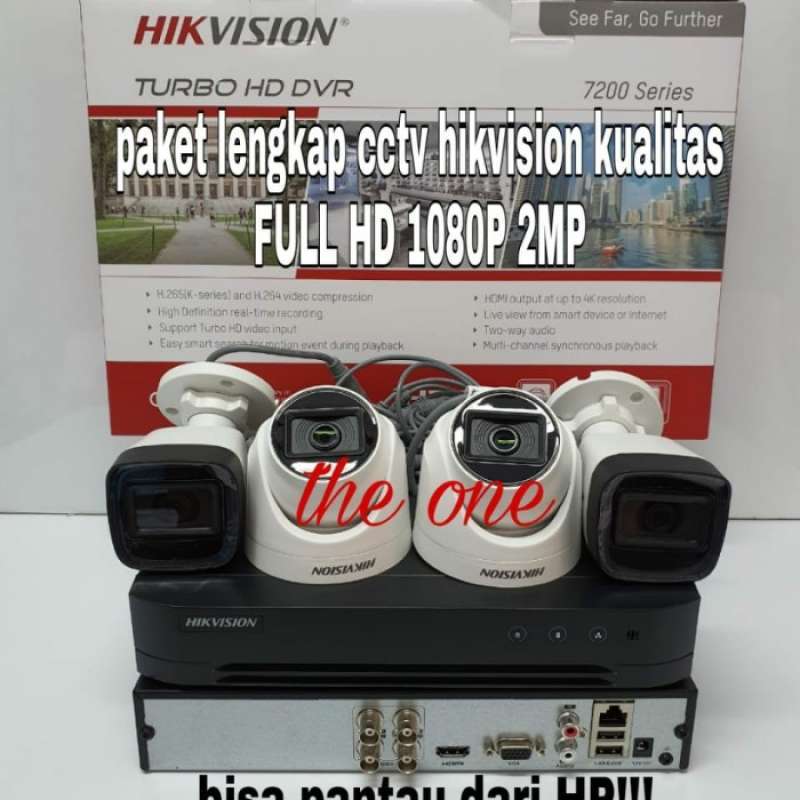 Jual Tahun ini aja kak paket cctv hikvision 4 camera 2mp turbo hd 1080 Tahun ini aja kak di ...
