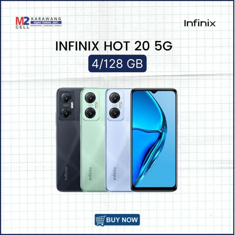 Jual INFINIX HOT 20 5G NFC 4/128 GB [GARANSI RESMI] di Seller M2 CELL ...