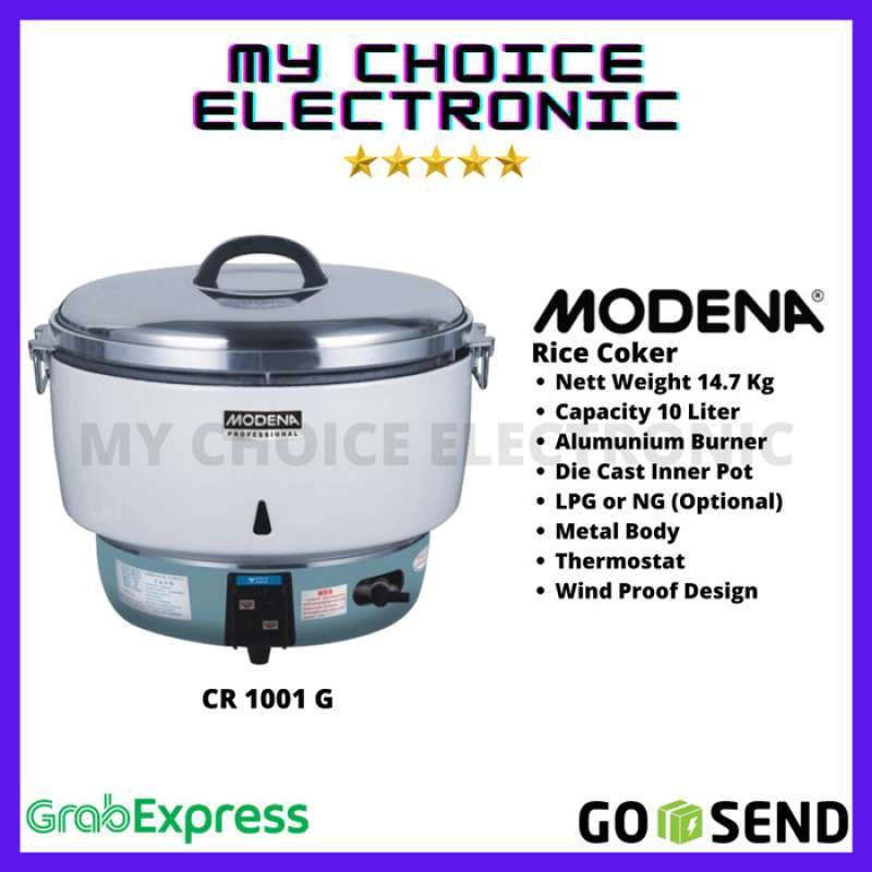 Promo MODENA CR1001G â€“ Rice Cooker Gas / LPG 10 Liter Diskon 23% di ...