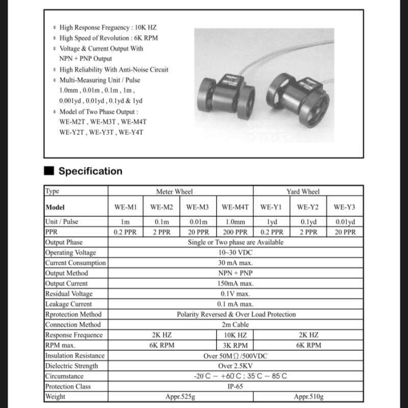 Jual FOTEK WE-M1 WE-M2 WE-M3 WE-M4T ENCODER WHEEL LENGTH TYPE di Seller Odettee Shop - Wanasari ...