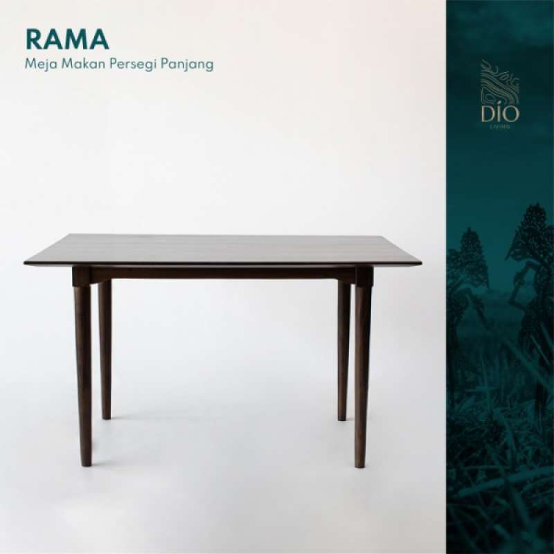 Promo Dio Living- Nusantara - Rama Meja Makan Kayu Persegi Panjang ...