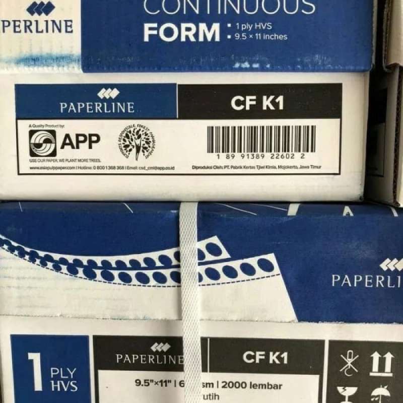 Promo Kertas Continuous Form Paperline 1 Ply Hvs Ukuran Kwarto A4 Full ...