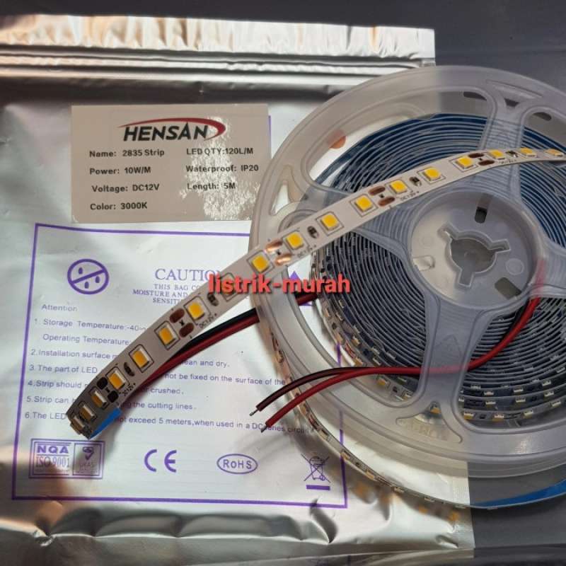 Promo Led Strip SMD Flexibel 120L 120 Led mata 2835 12 Volt 3000K Warm ...