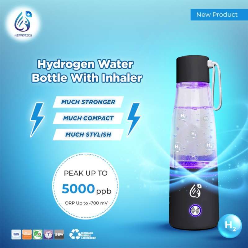 Jual Botol Hydrogen Air Hidrogen Inhaler Antioxidant Hidromizu Plus ...