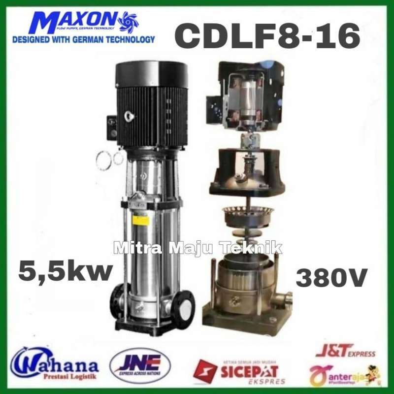Jual POMPA MAXON CDLF 8-16 T 3PHASE 380V 5.5KW DN40 di Seller MITRA MAJU TEKNIK - Jembatan Lima ...