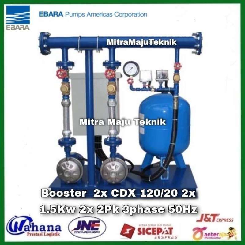 Jual Pompa Booster Ebara 2x Cdx 120-20 2x 1.5kw 2x 2pk 3phase 50hz Booster Di Seller Mitra Maju ...