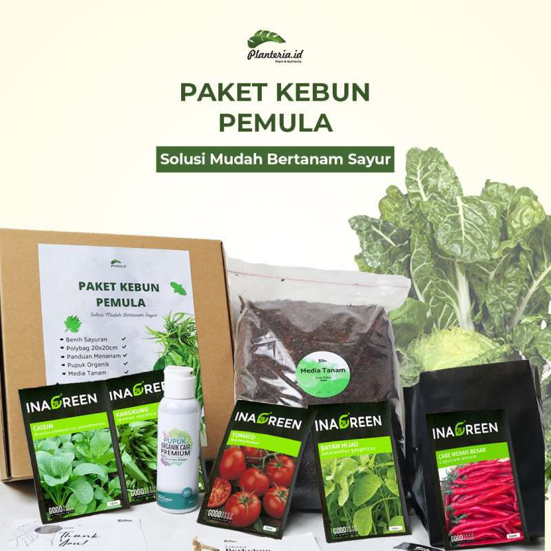 Promo PLANTERIA - Paket Menanam Sayuran Pemula 1.0 Diskon 12% di Seller ...