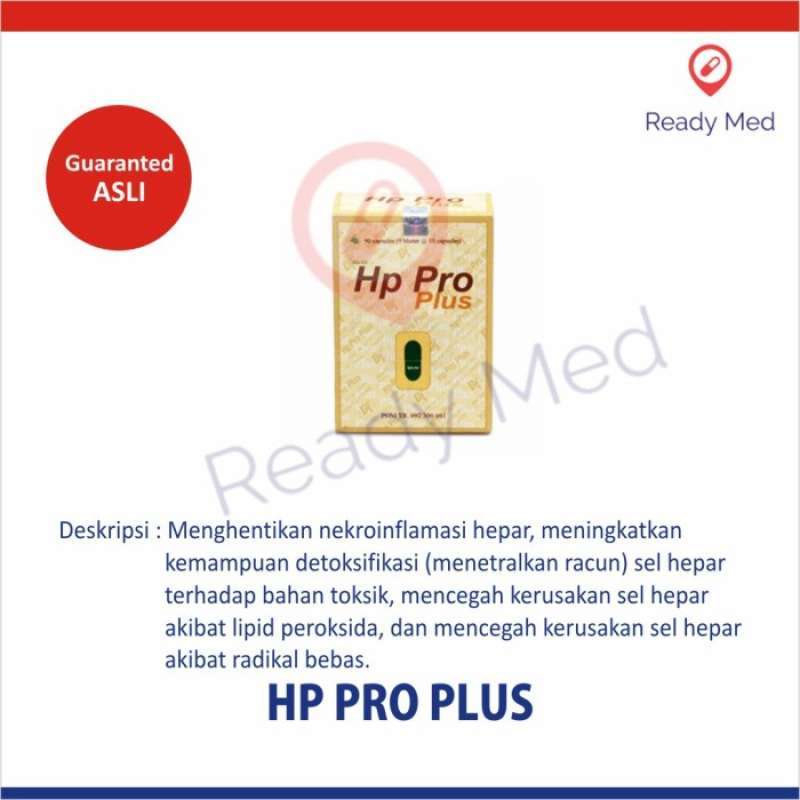 Promo Hp Pro Plus 10 Kapsul Obat Mengingkatkan Fungsi Hati Diskon 16% ...
