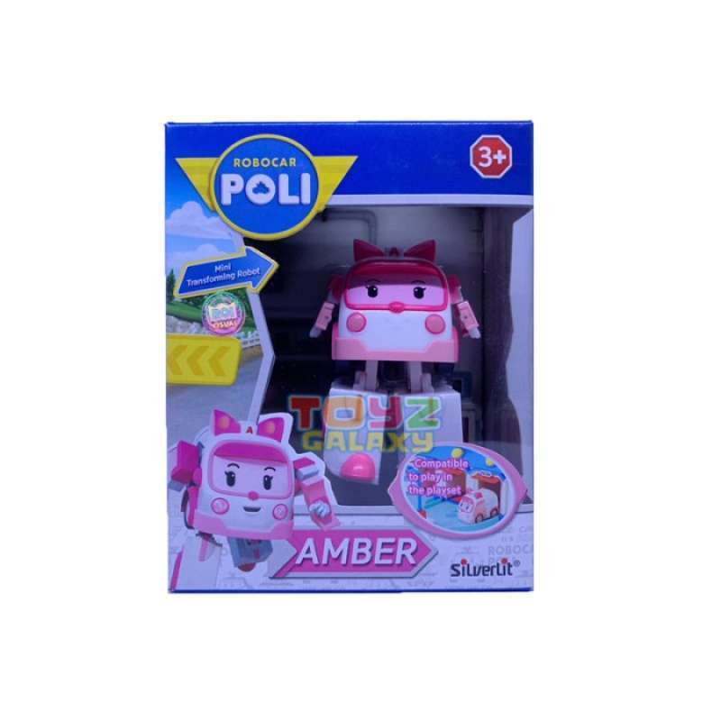 Promo ROBOCAR POLI - MINI TRANSFORMING ROBOT AMBER - ORIGINAL Diskon 29 ...