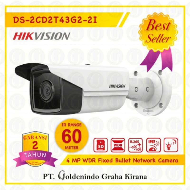 Promo Ds-2Cd2T43G2-2I - Hikvision Ip Camera 4Mp True Wdr Ir 60M Diskon ...