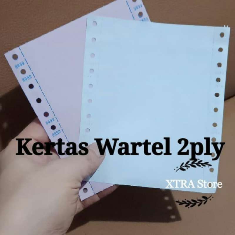 Promo Kertas Wartel 2Ply Double Pin Hole Continuous Form 9.5X11/4 ...