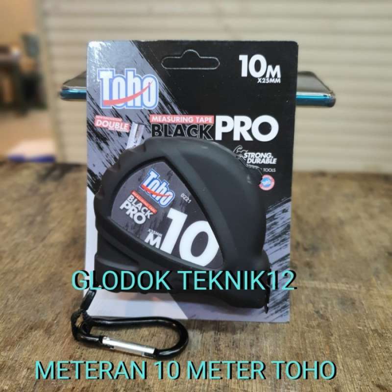 Jual METERAN TOHO BLACK PRO 10 METER / METERAN TOHO 10 METER BLACK PRO ...