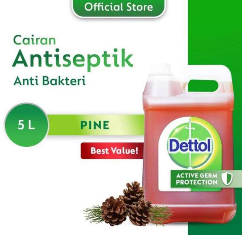 Jual Dettol Anti Bakteri Dan Virus Liquid Antiseptic [5l] Di Seller Tk ...