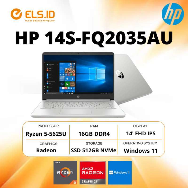 Jual Laptop Hp S Fq Au Ryzen U Gb Ssd Gb Fhd W Ohs Di Seller Els Computer