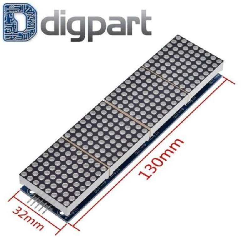 Jual Max7219 Led Dot Matrix Module 8x8 4 In 1 32x8 Running Text Display ... Jual Max7219 Led Dot Matrix Module 8x8 4 In 1 32x8 Running Text Display ...