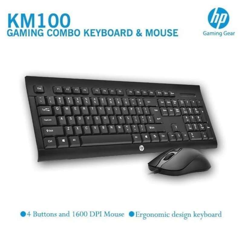Jual Keyboard dan mouse combo HP KM100 bundle combo di Seller greatwest ...