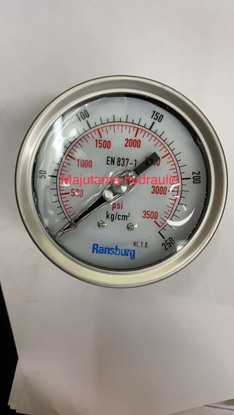 Promo Pressure gauge // manometer 2,5 inch 250 bar(kg/cm2) - Multicolor ...
