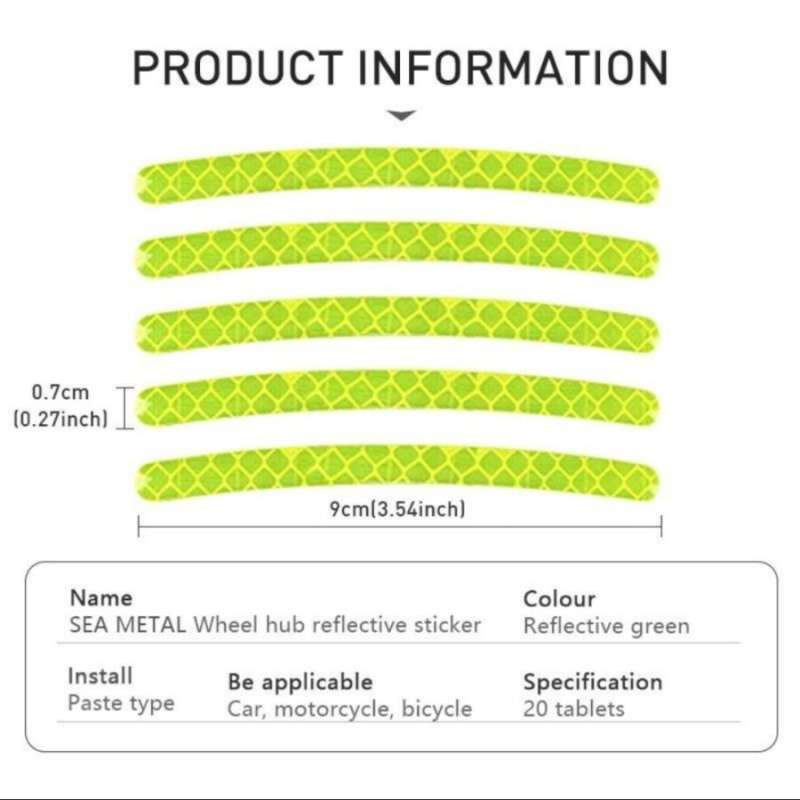 Jual STICKER STRIP REFLECTOR VELG MOBIL | SEPEDA MOTOR | SEPEDA ...