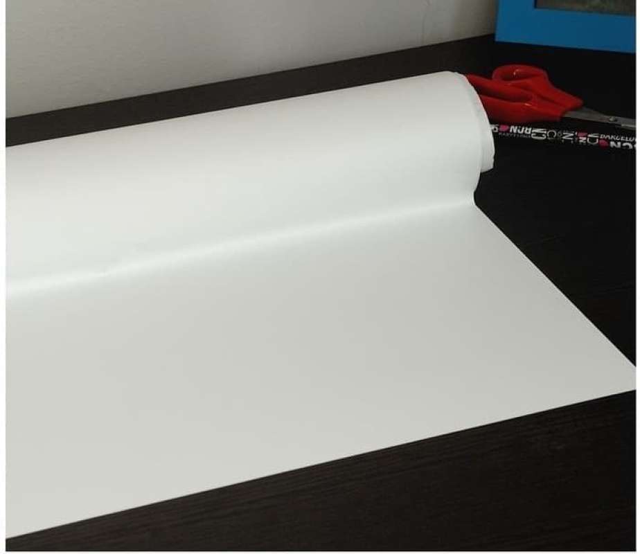 Jual sticker stiker wallpaper bahan premium putih pelapis kayu meja ...