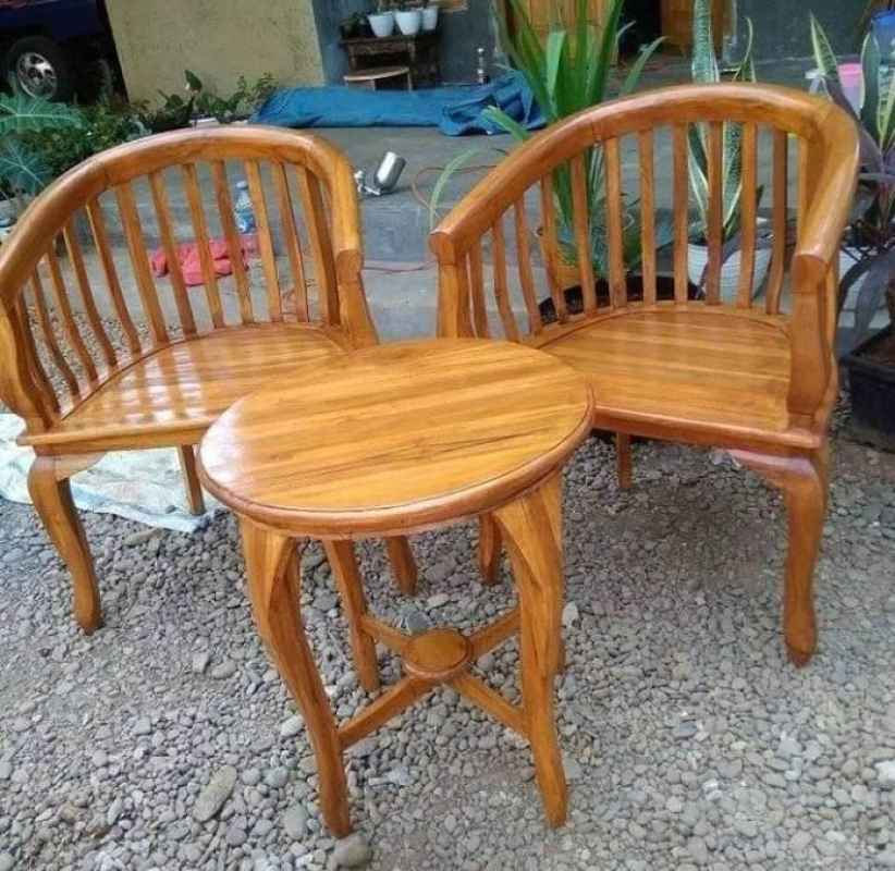 Jual Kursi Teras Betawi 2 Kursi 1 Meja Politure Di Seller Raja Furniture Jepara Bangsri Kab