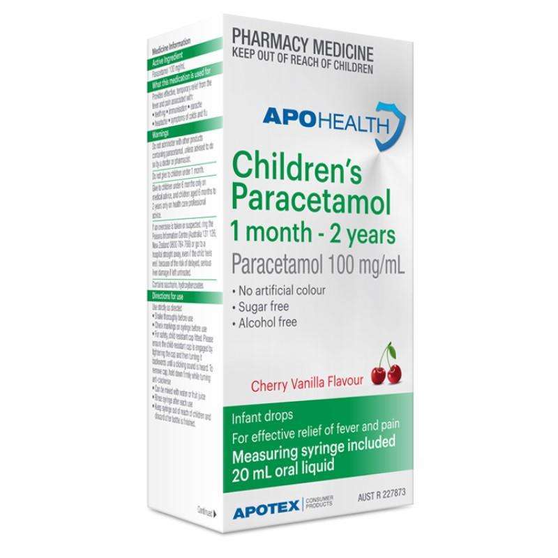 Jual Apotex Paracetamol Children 1 Month-2 Years 20mL di Seller Aussie ...