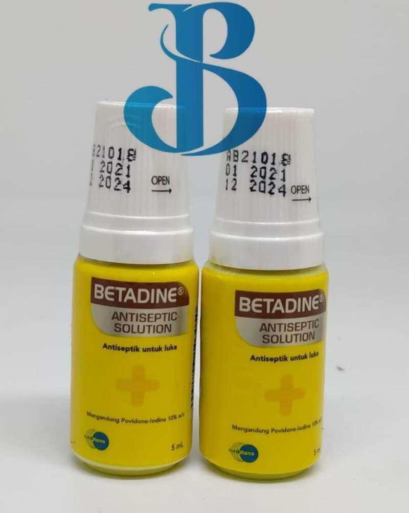 Jual Betadine Antiseptic Solution ukuran 60ml - 15ml - 5ml di Seller ...