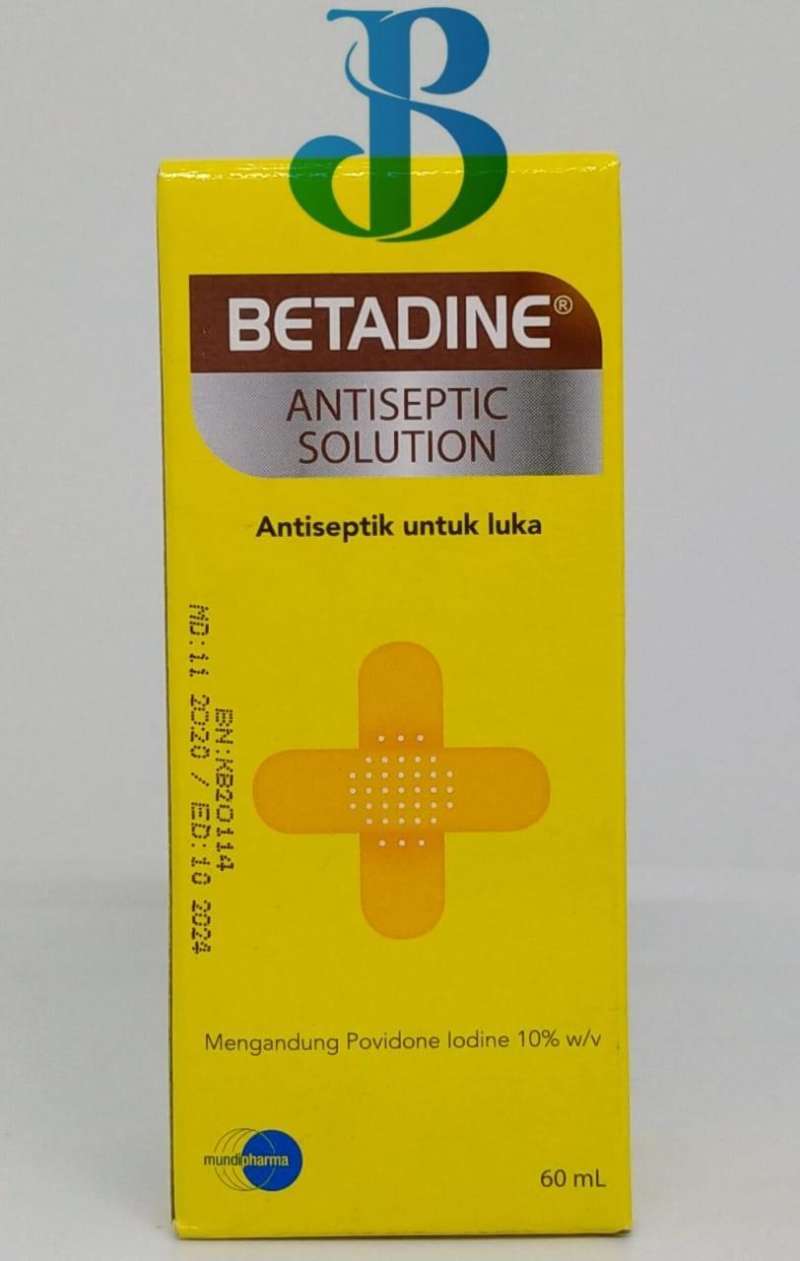Jual Betadine Antiseptic Solution ukuran 60ml - 15ml - 5ml di Seller ...