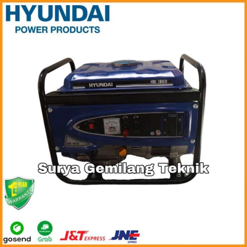 Jual Genset Hyundai Mini 1.000 watt / HDI 1800 Generator Listrik Bensin ...