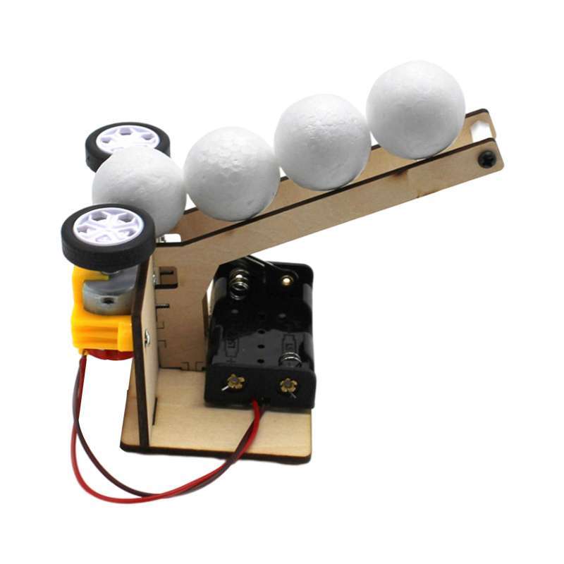 Jual Ball Pitching Machine Toy Diy Material Learning Activities For ...