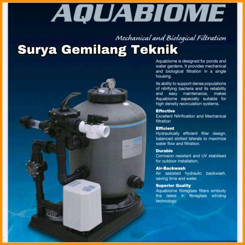 Jual Pompa Sirkulasi Kolam Ikan Filtration Koi Aquabiome Asm600 Tank ...