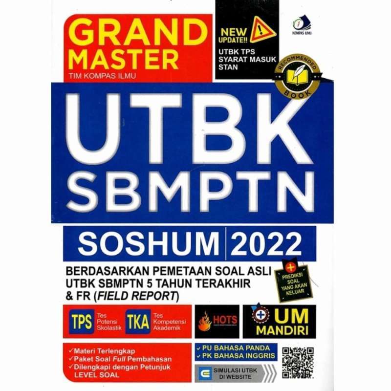 Jual Buku Grand Master Utbk Sbmptn Soshum 2022 Tps Dan Tka Di Seller