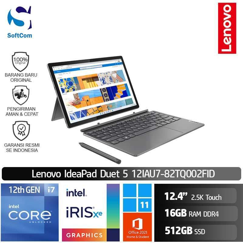 Jual Lenovo Ideapad Duet I Fid Laptop In Core I U Gb Gb Ssd K Touch Win