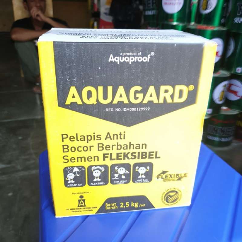Promo Aqua Guard, Pelapis Anti Bocor Berbahan Semen Flesibel 2,5kg/set ...