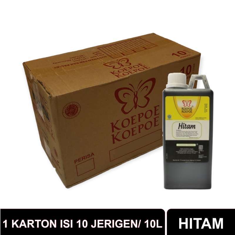 Jual Koepoe Koepoe Pewarna Makanan Hitam 1 Karton isi 10 Liter di ...