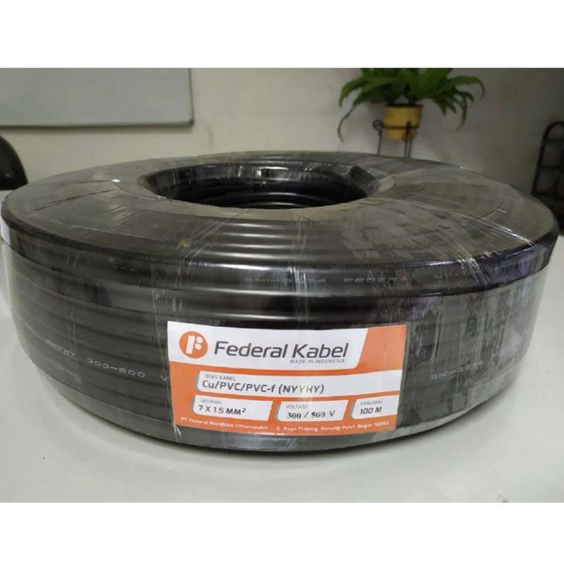Promo Federal Kabel NYYHY [7x1.5mm²/ 1 meter] Diskon 18% di Seller Mr ...