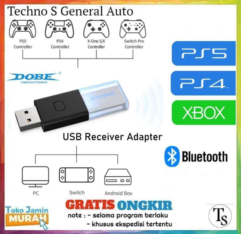 Jual Bt Bluetooth Controller Receiver Pc Stick Ps4 Ps5 Xbox One Switch ...