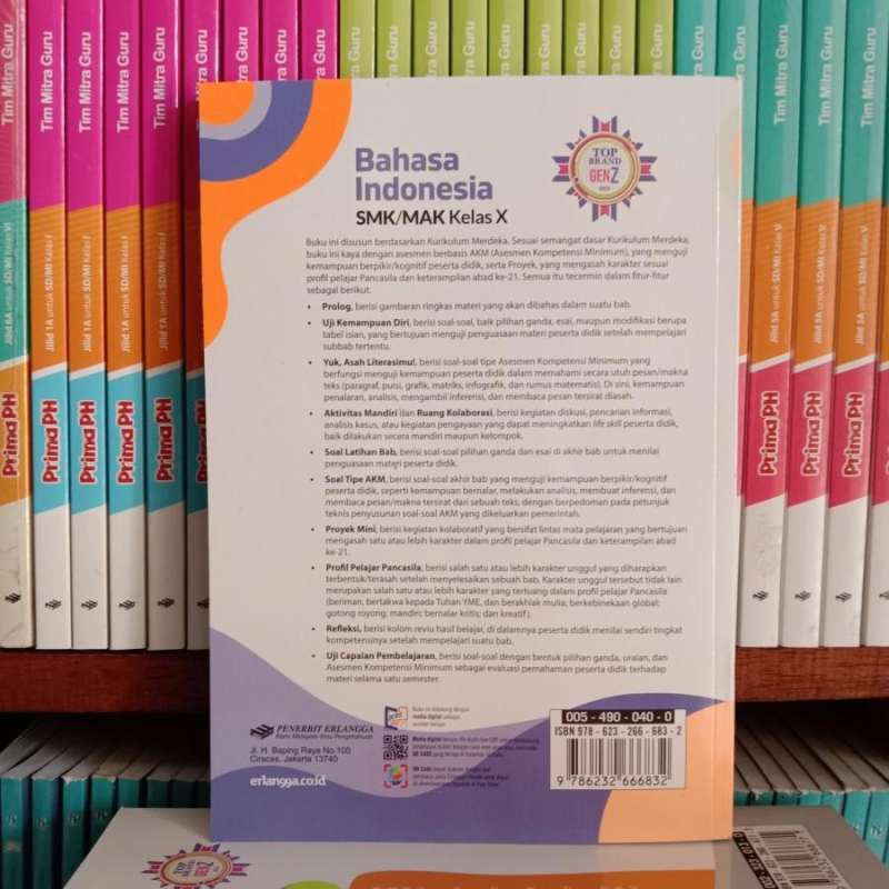 Jual Buku Bahasa Indonesia SMK/MAK kelas 10/X kurikulum Merdeka. Erlangga di Seller LUSSAN BOOK ...