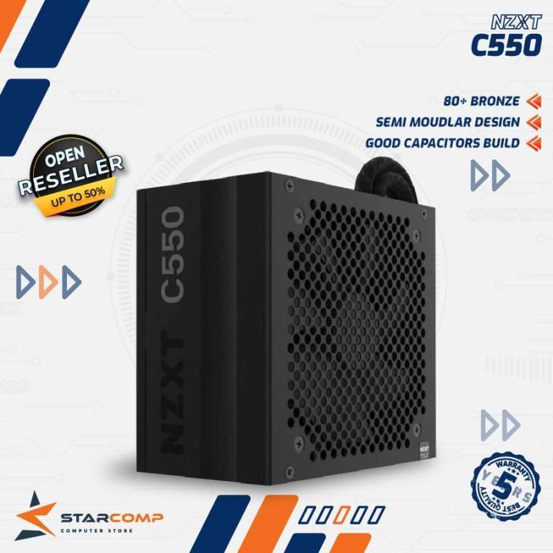 Jual NZXT C550 Bronze | PSU 550W 80+ Bronze Semi Modular Power Supply di Seller Starcomp ...