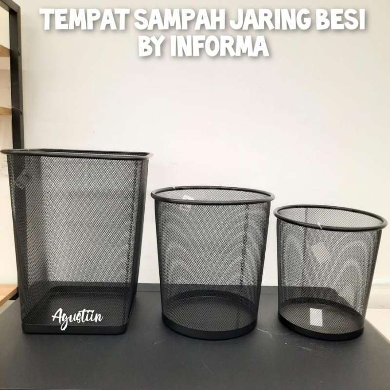 Jual Tempat sampah jaring besi Hitam informa di Seller By.Agustin ...