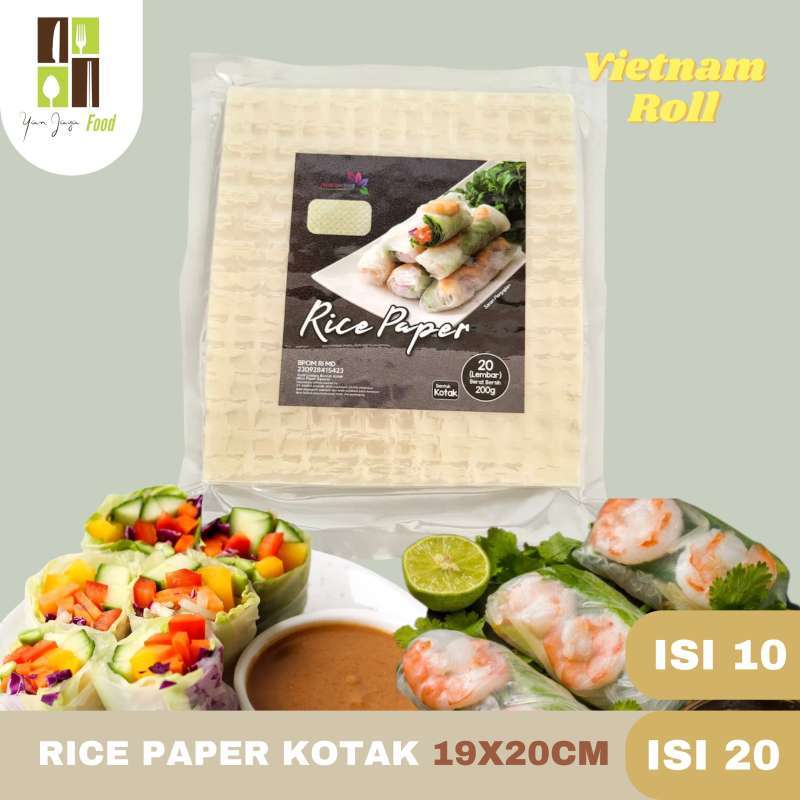 Jual Rice Paper Kotak Kulit Transparant Lumpia Vietnam di Seller Yan ...