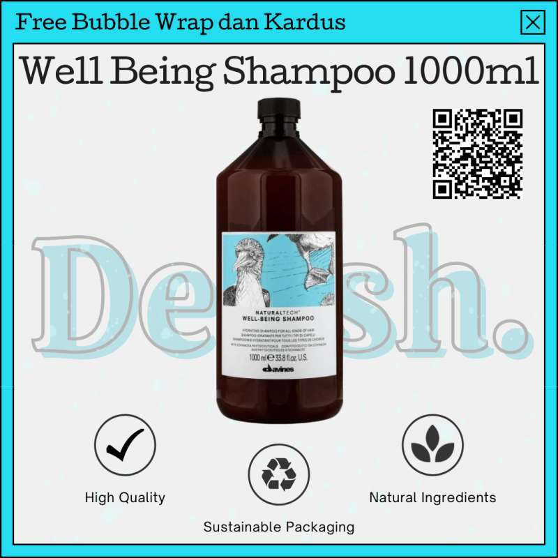 Jual Davines - WELLBEING WELL BEING SHAMPOO 1000ML 1000 ML di Seller ...