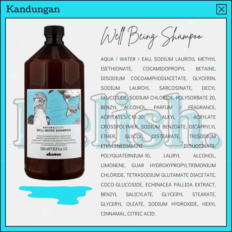 Jual Davines - WELLBEING WELL BEING SHAMPOO 1000ML 1000 ML di Seller ...