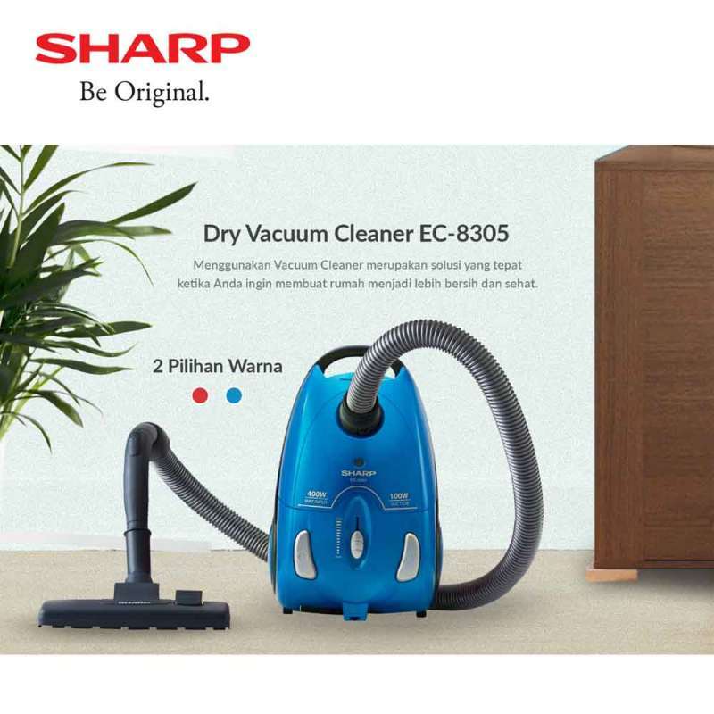 Promo Sharp Ec-8305 B/p Dry Vacuum Cleaner 400 Watt Diskon 29% Di ...