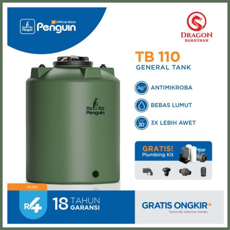 Jual Tangki Air Penguin Tb 110 / Toren Air Penguin 1050 Liter / Tandon ...