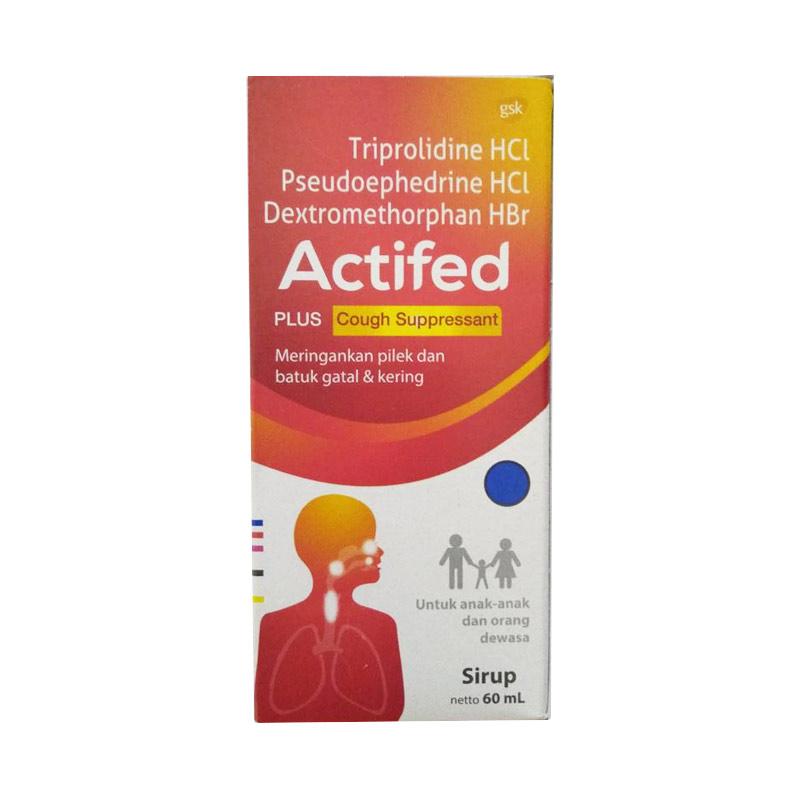 Jual Actifed Plus Cough Suppressant Merah [60 mL] di Seller MOSE Mart ...