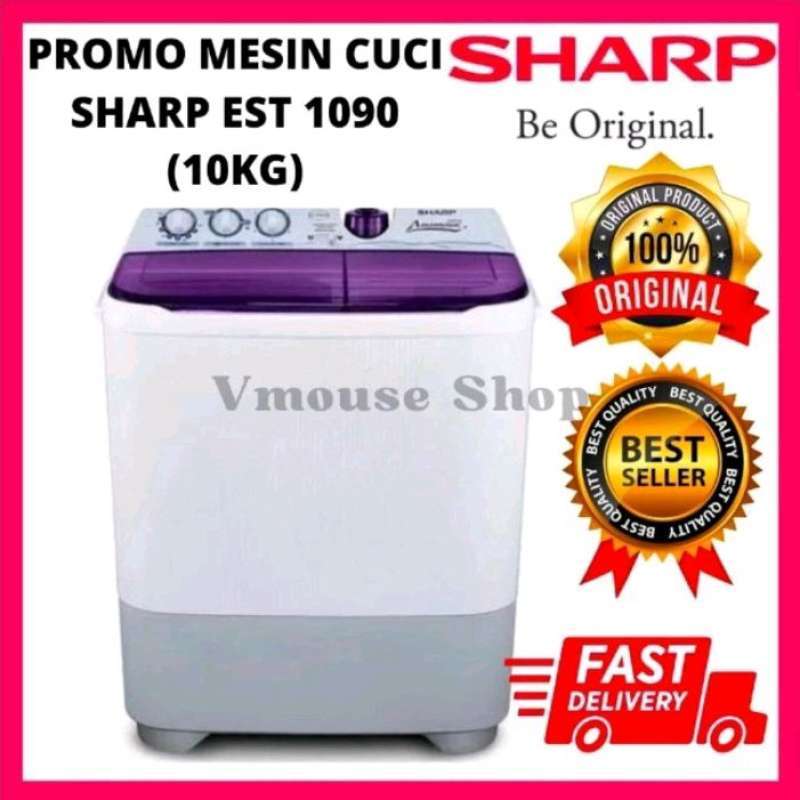 Promo Mesin Cuci Sharp 2 Tabung Est 1090 - Mesin Cuci 2 Tabung Sharp ...