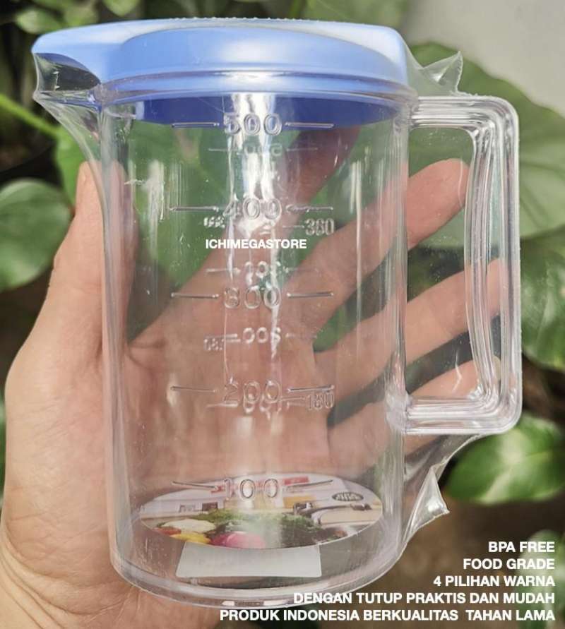 Jual Kitchen Measuring Pitcher 0,5 L / Gelas Takar / Gelas Ukur + Tutup Di Seller Ichimegastore ...