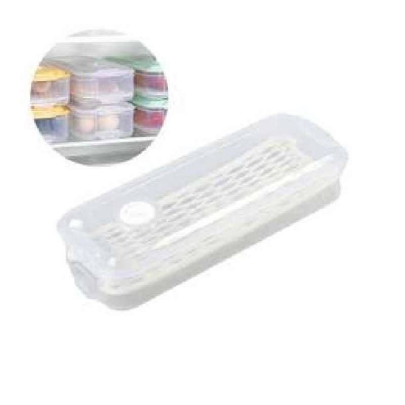 Jual Kotak Kontainer Makanan Kulkas Kitchen Storage Food Box with Drain ...